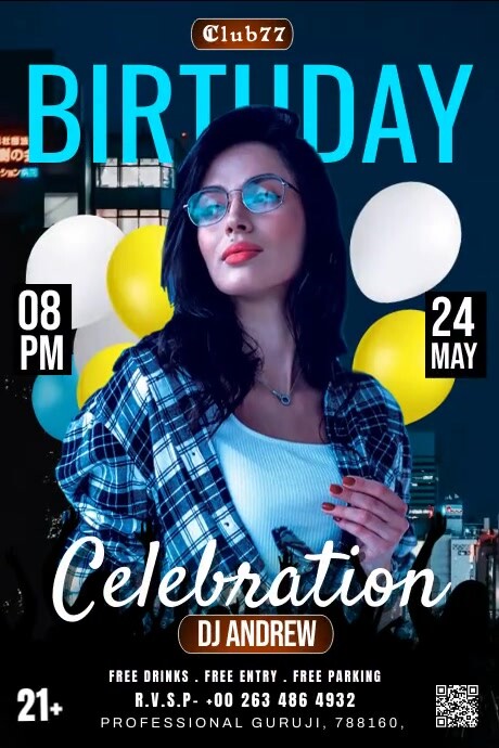 birthday party Template | PosterMyWall
