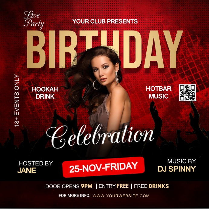 birthday party Template | PosterMyWall