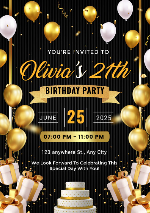 Birthday party Template | PosterMyWall