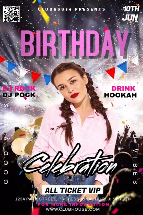 Copy of birthday party | PosterMyWall
