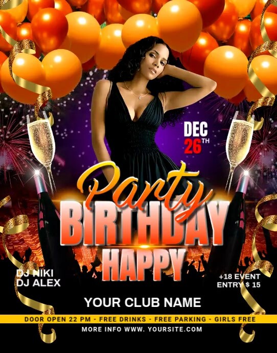 BIRTHDAY PARTY Template | PosterMyWall