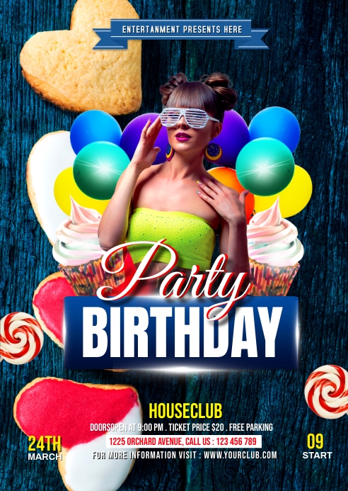 BIRTHDAY PARTY Template | PosterMyWall