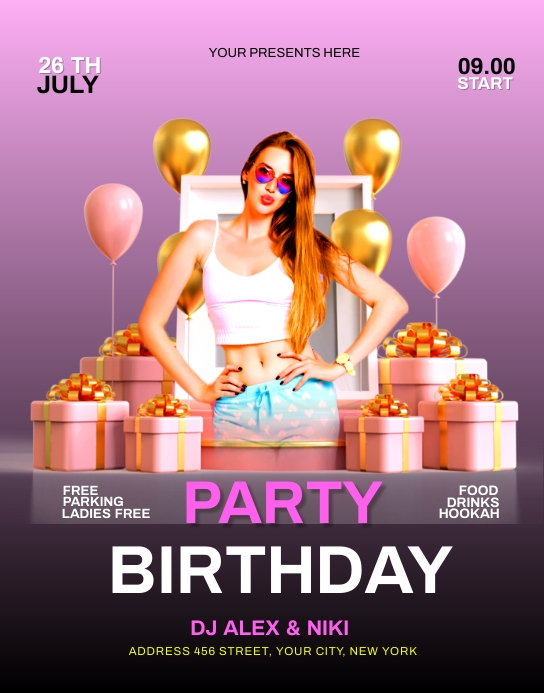 BIRTHDAY PARTY Template | PosterMyWall