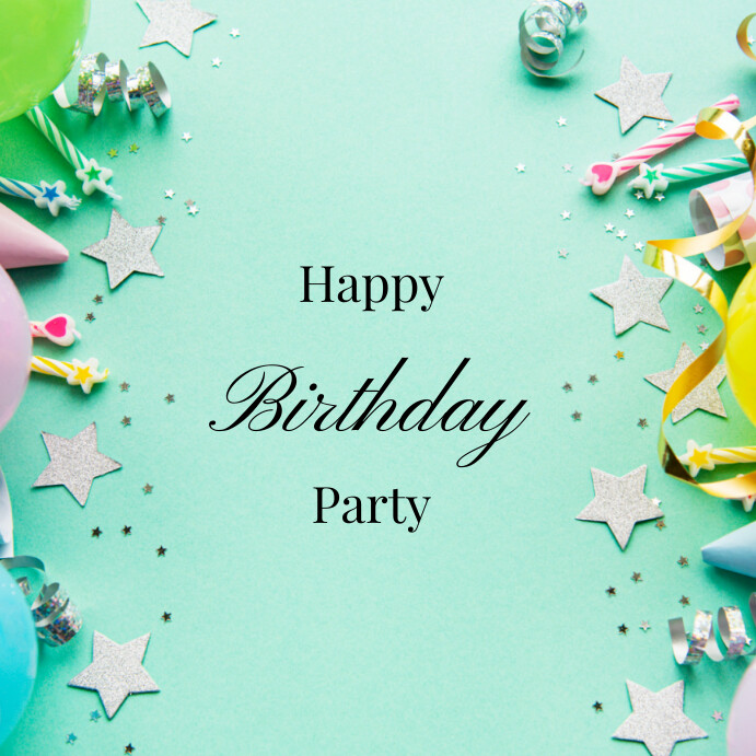 Birthday party Template | PosterMyWall