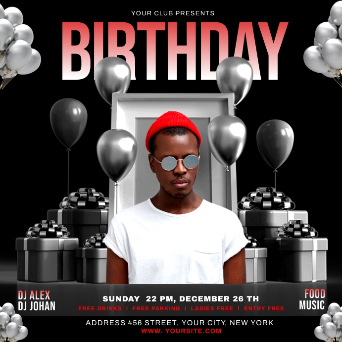 Copy of BIRTHDAY PARTY | PosterMyWall