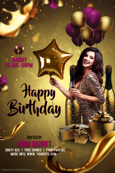 Copy of BIRTHDAY PARTY | PosterMyWall