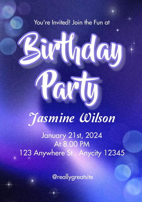 Birthday Party Template | PosterMyWall