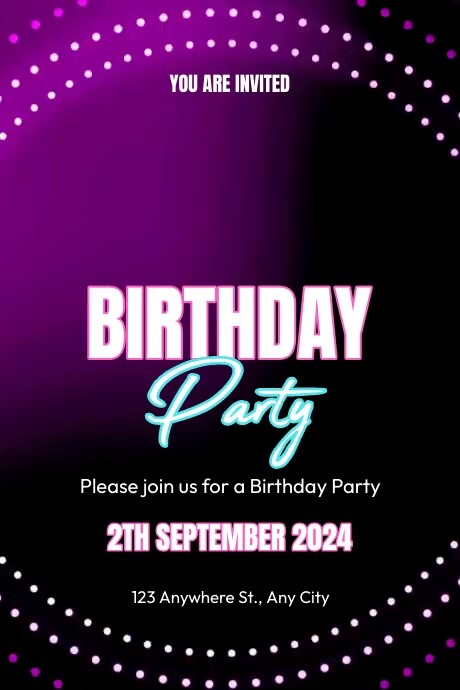 birthday party Template | PosterMyWall