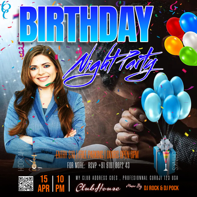 Copy of birthday party | PosterMyWall