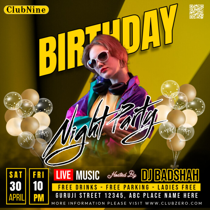 Copy of birthday party | PosterMyWall