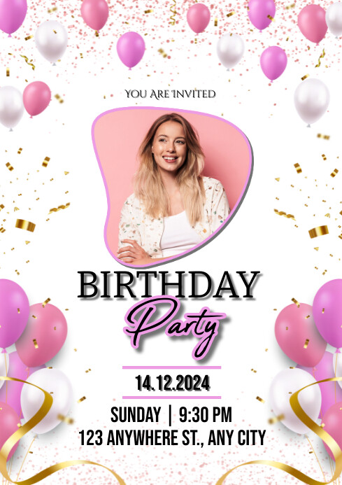 Birthday Party Template | PosterMyWall