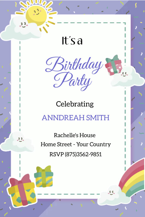 Birthday Party Template | PosterMyWall