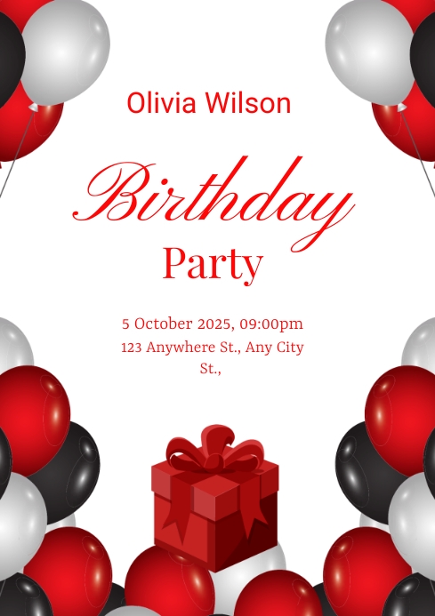 Birthday party Template | PosterMyWall