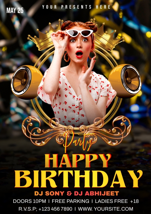 birthday party Template | PosterMyWall
