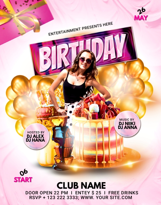 BIRTHDAY PARTY Template | PosterMyWall