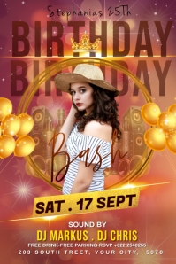 Birthday Poster Design Template | PosterMyWall