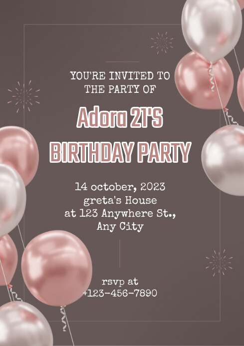 Birthday Party Template | PosterMyWall