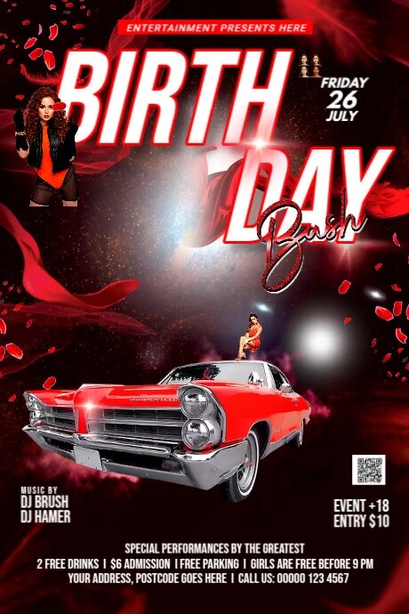 BIRTHDAY PARTY Template | PosterMyWall