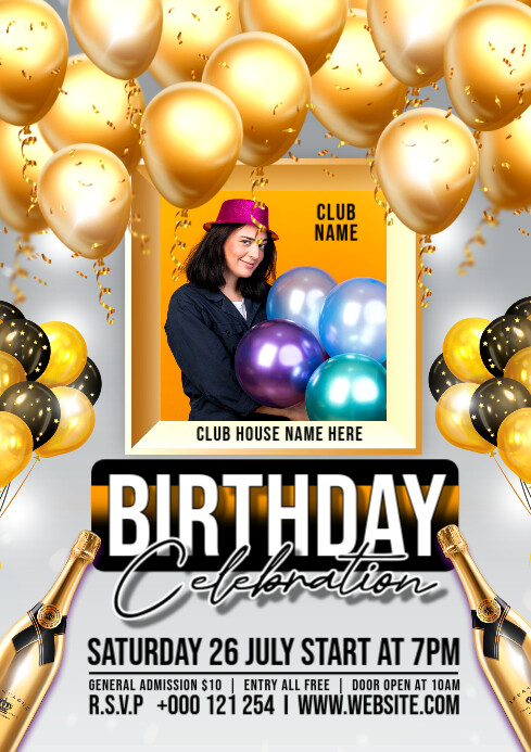 BIRTHDAY PARTY Template | PosterMyWall