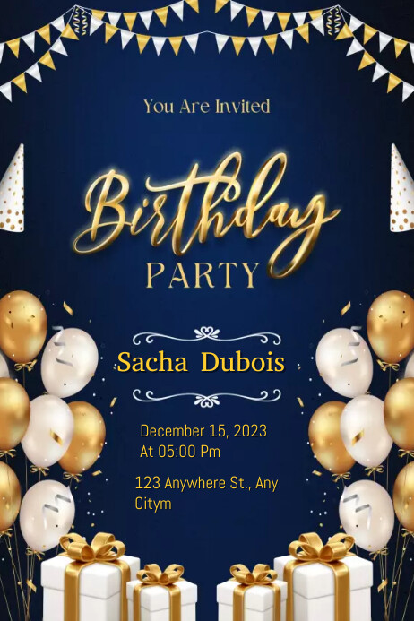 Birthday party Template | PosterMyWall
