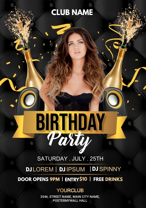 Copy of birthday party | PosterMyWall
