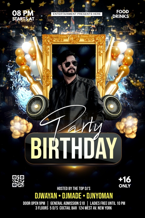 BIRTHDAY PARTY Template | PosterMyWall