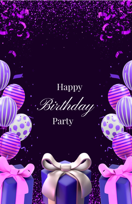 Birthday party Template | PosterMyWall