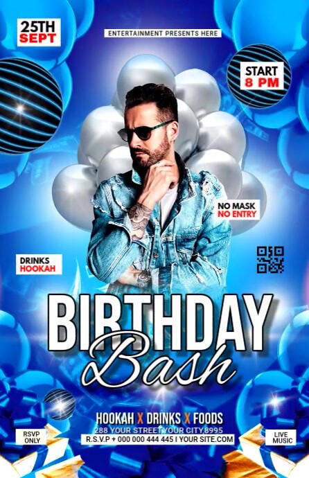 BIRTHDAY PARTY Template | PosterMyWall
