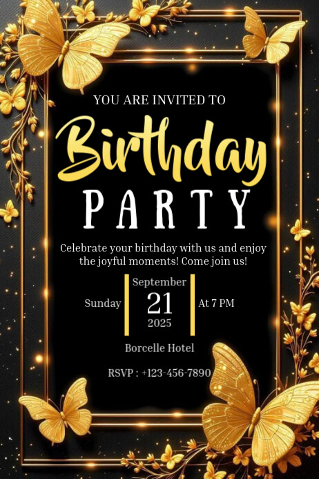 Birthday Party Template | PosterMyWall