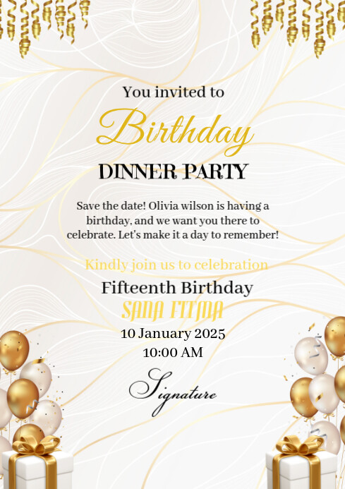 Birthday party Template | PosterMyWall