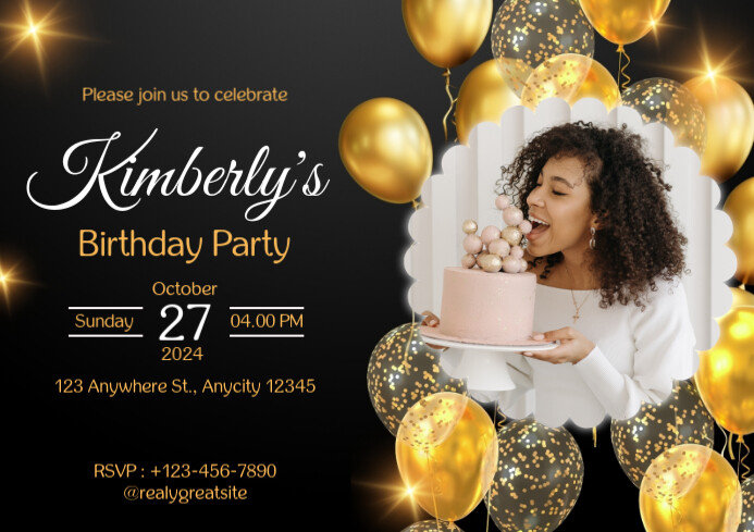 Birthday Party Template | PosterMyWall
