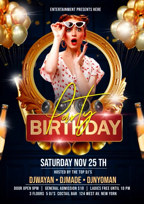 Copy of BIRTHDAY PARTY | PosterMyWall
