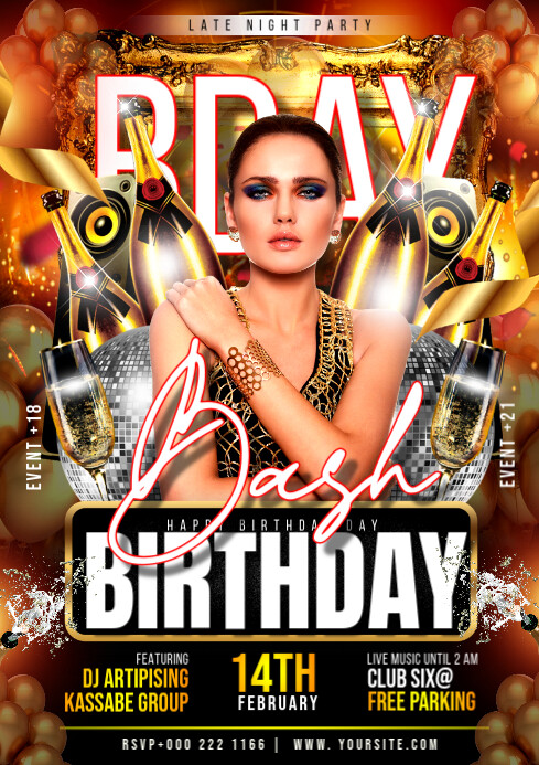 BIRTHDAY PARTY Template | PosterMyWall