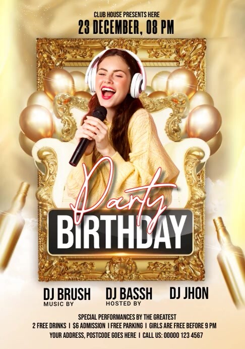 BIRTHDAY PARTY Template | PosterMyWall