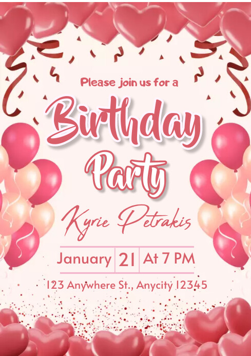 Plantilla de Birthday Party | PosterMyWall
