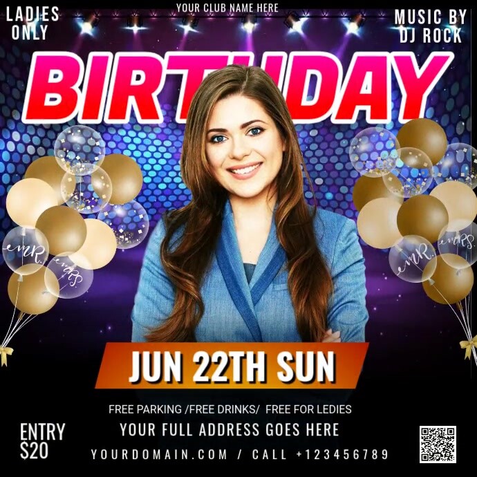 Copy of birthday party | PosterMyWall
