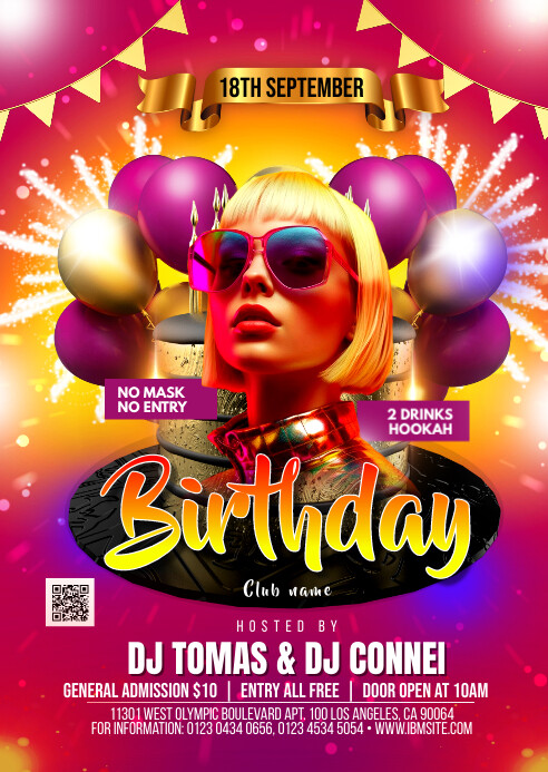 BIRTHDAY PARTY Template | PosterMyWall