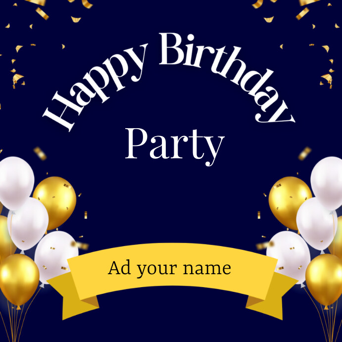 Birthday party Template | PosterMyWall