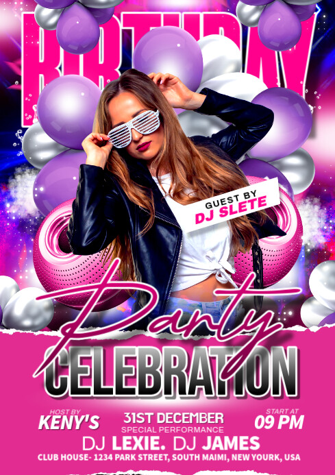 Copia de BIRTHDAY PARTY | PosterMyWall