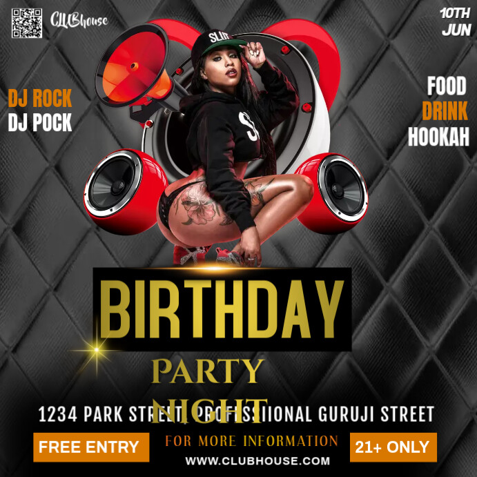 birthday party Template | PosterMyWall