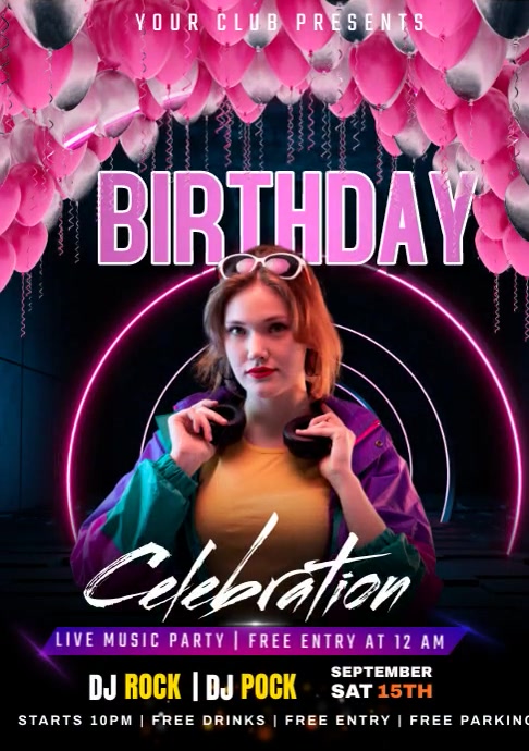 birthday party Template | PosterMyWall