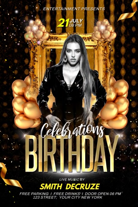 BIRTHDAY PARTY Template | PosterMyWall