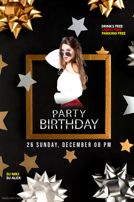 BIRTHDAY PARTY Template | PosterMyWall