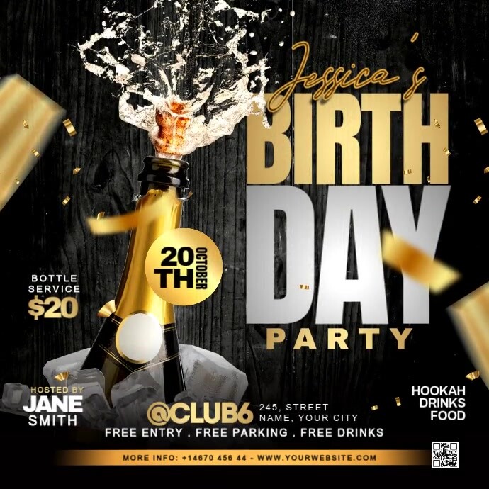 Birthday Party Template | PosterMyWall