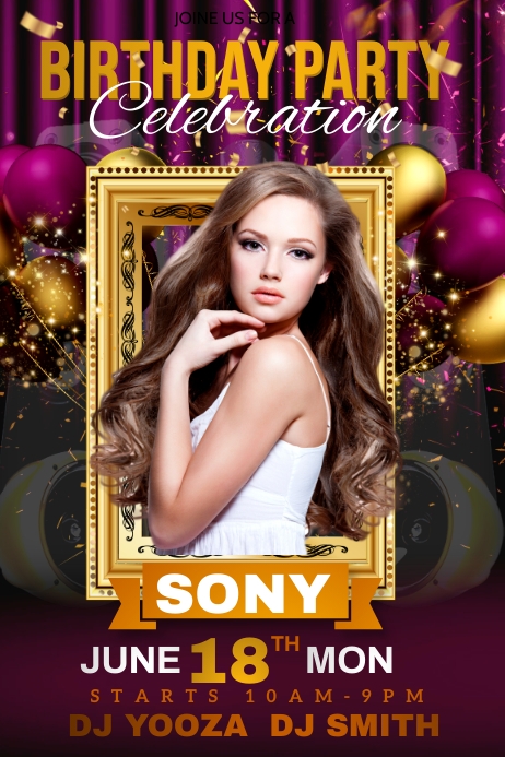 birthday party Template | PosterMyWall