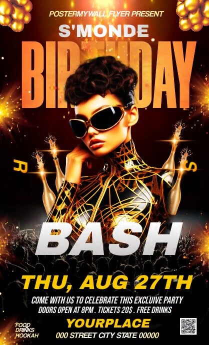 Birthday Party Flyer Template | PosterMyWall