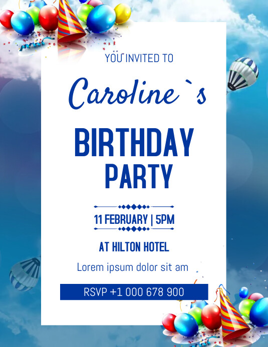 Birthday Flyer Templates For Microsoft Word