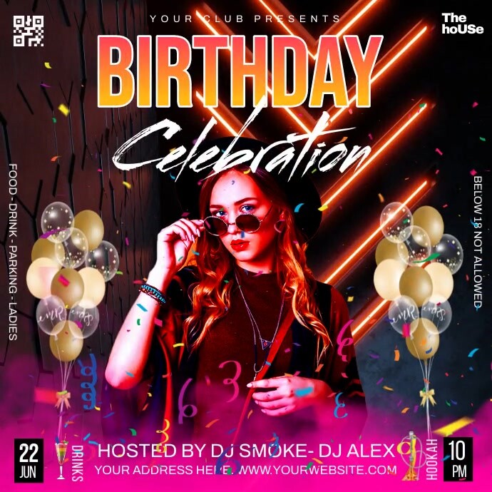 birthday party flyer Template | PosterMyWall