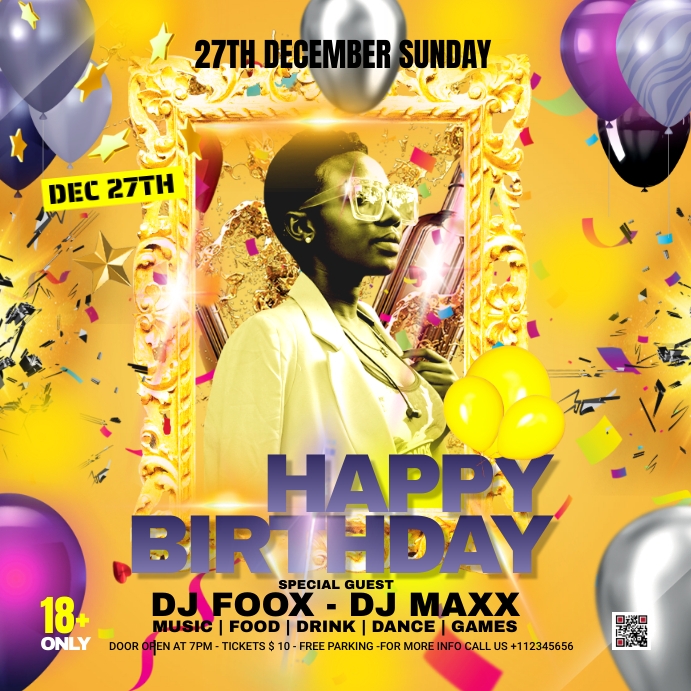 birthday party flyer Template | PosterMyWall