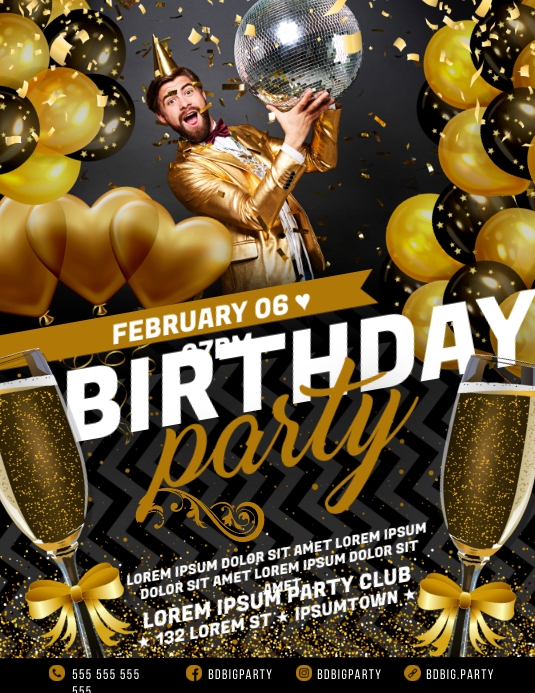 BIRTHDAY PARTY FLYER Template | PosterMyWall